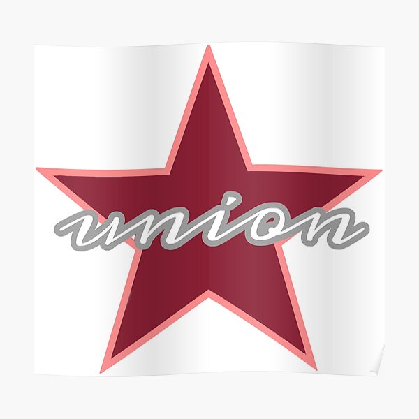 "Union College star logo " Poster for Sale by emilyolenik | Redbubble