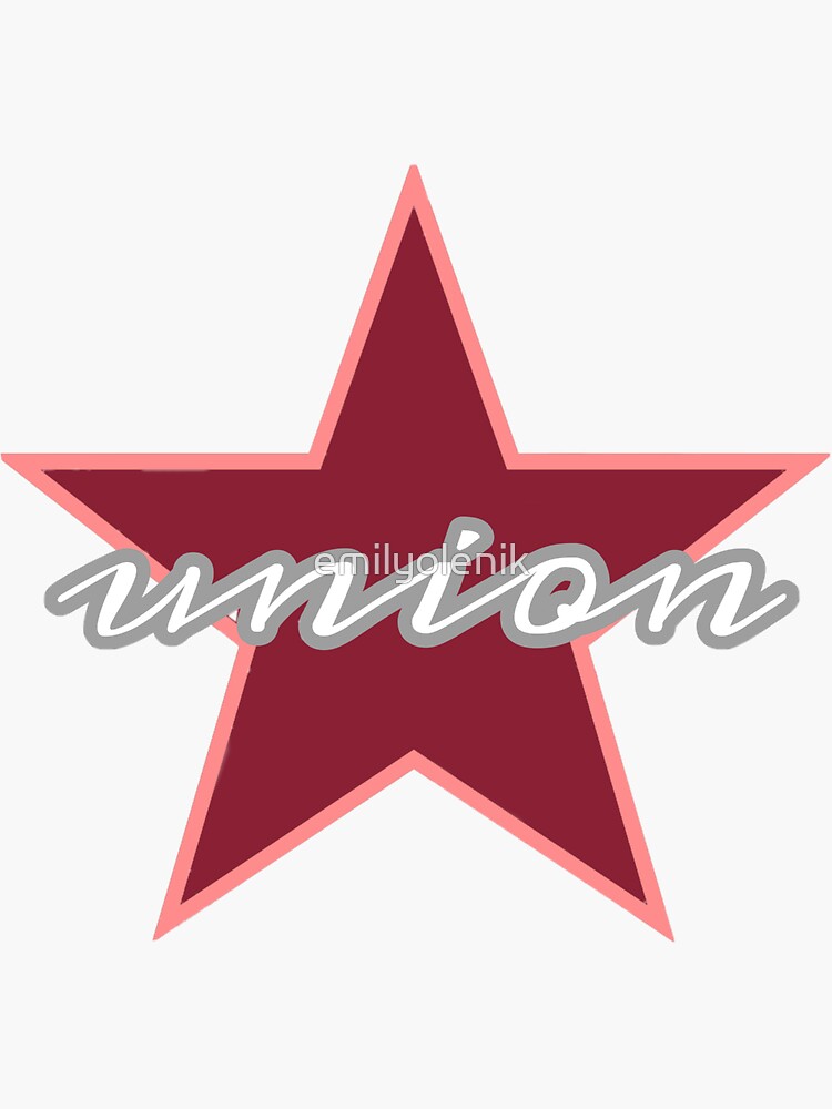 "Union College star logo " Sticker for Sale by emilyolenik | Redbubble