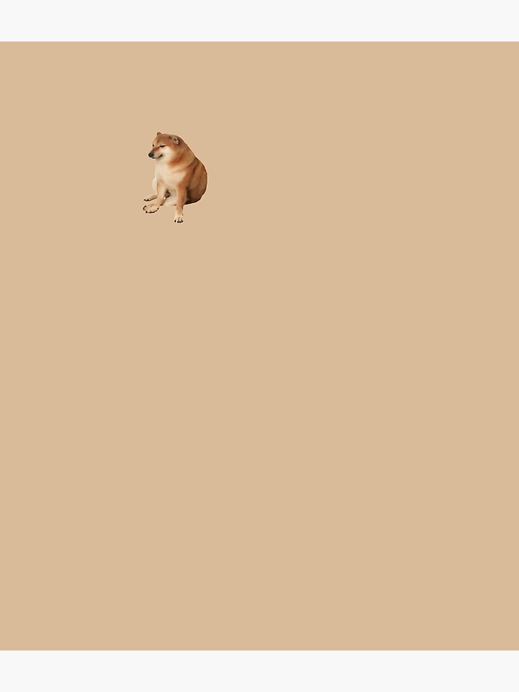 Cheems (dog Sitting Meme) Backpack Designed & Sold By Singsong United