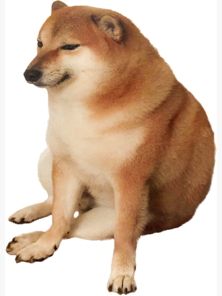 Imán for Sale con la obra «Cheems (perro sentado meme)» de parkerku ...