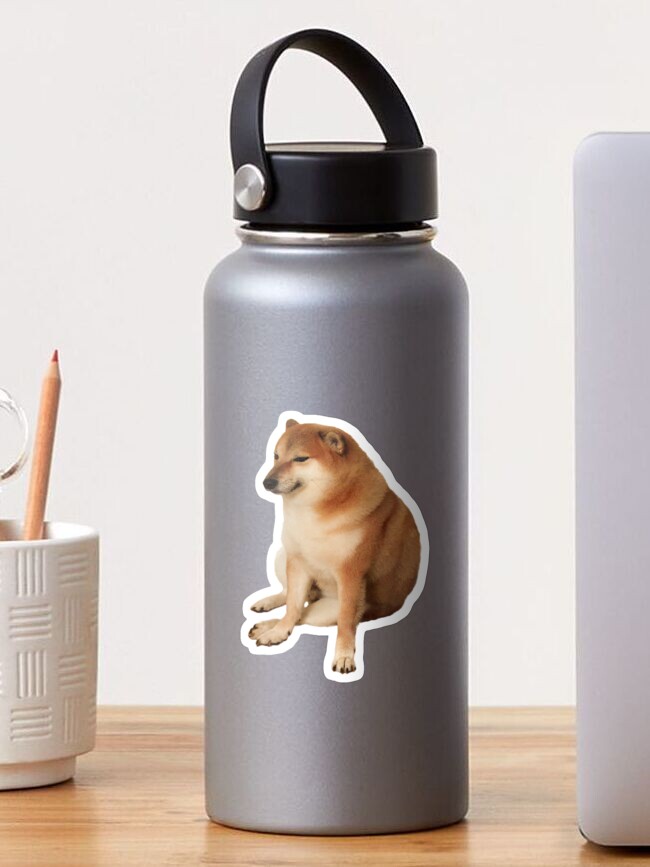 "Cheems (dog sitting meme)" Sticker for Sale by parkerku | Redbubble