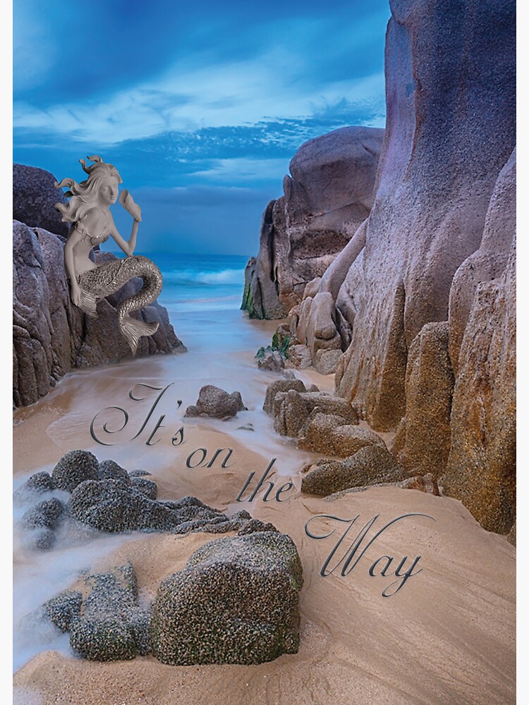 "Inspiration Quote Positive Affirmation with Beach Theme and Mermaid ...