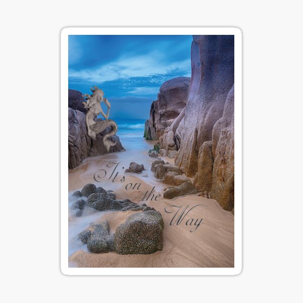 "Inspiration Quote Positive Affirmation with Beach Theme and Mermaid ...