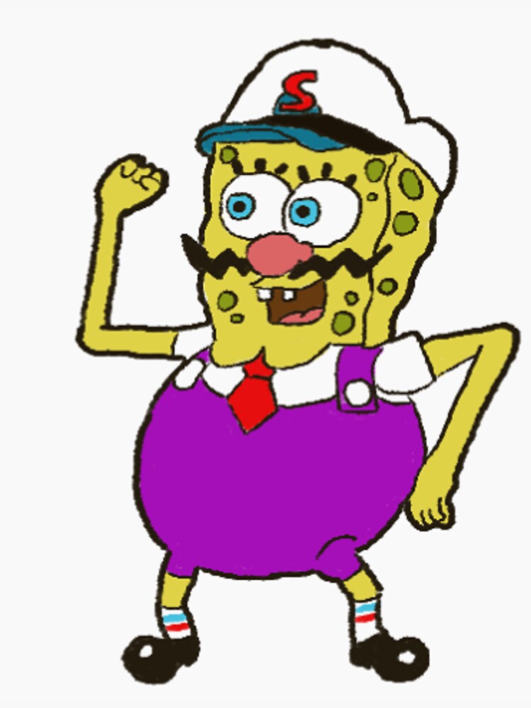 "Captain Spongebob" Sticker for Sale by Burgerking800 | Redbubble
