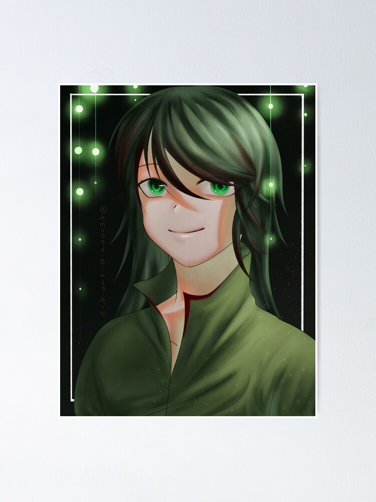 "Green Girl OC" Poster for Sale by AmusedBladeArt | Redbubble