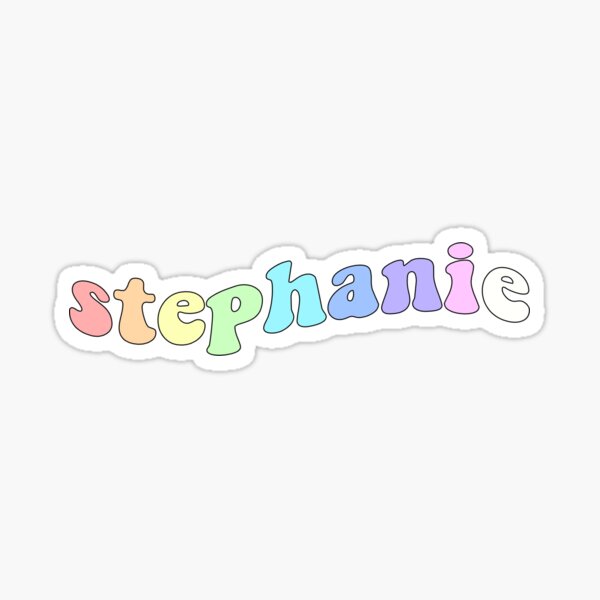 "Stephanie " Sticker by stephsbubble | Redbubble