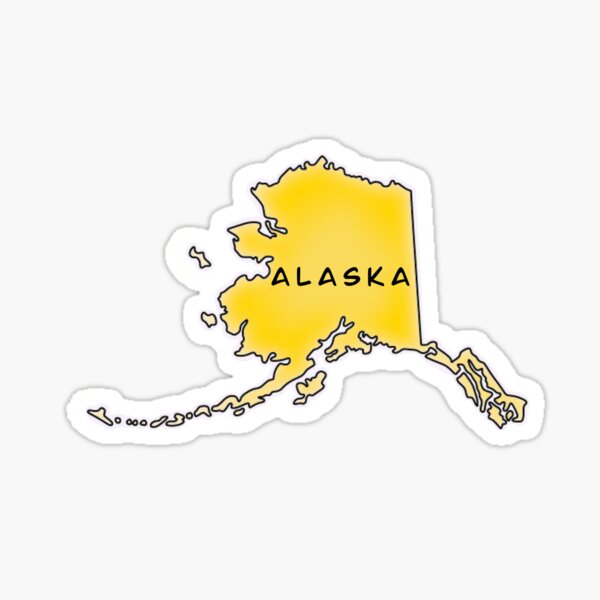 "Alaska state" Sticker by karisgrace04 | Redbubble