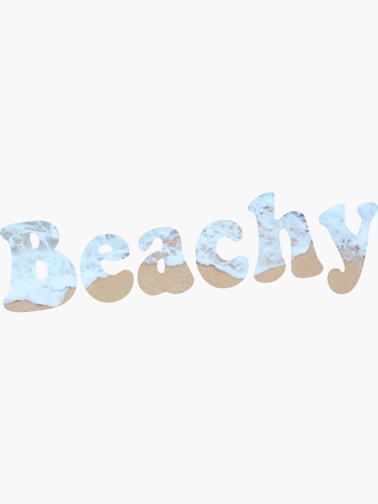 "Beachy sticker " Sticker for Sale by Maia cohen | Redbubble