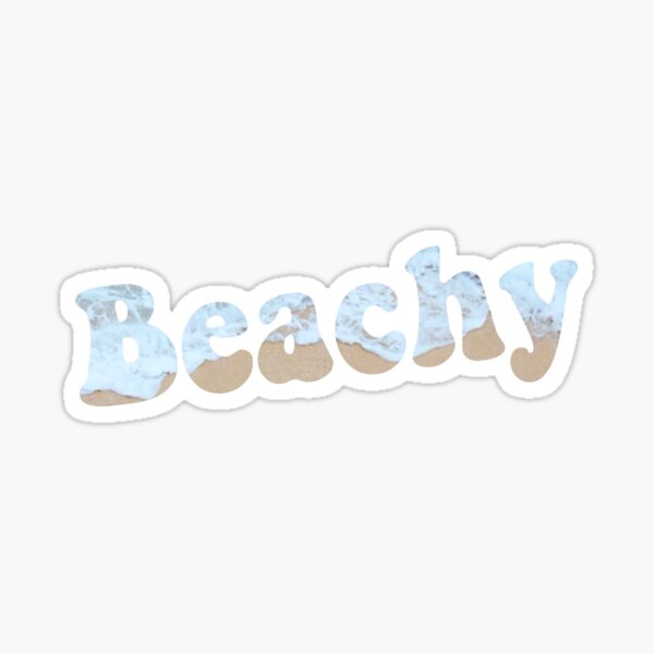 "Beachy sticker " Sticker for Sale by Maia cohen | Redbubble