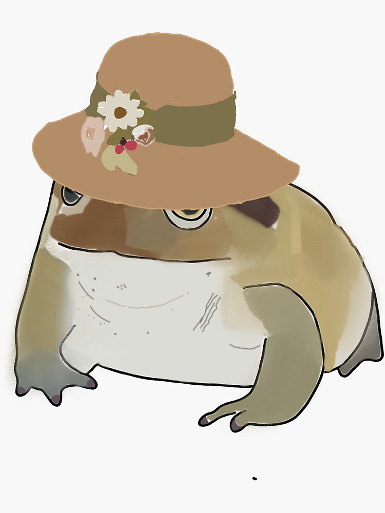 " Cottage Core Toad" Sticker by hella-kate | Redbubble
