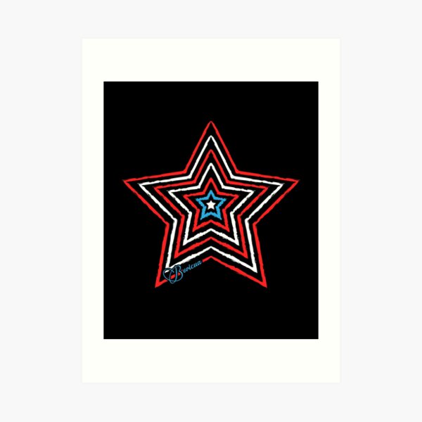 "Puerto Rico, Star Flag Boricua " Art Print for Sale by inkedtee ...