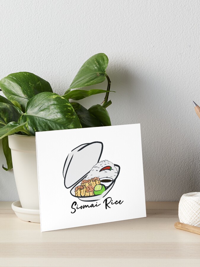 "Siomai Rice" Art Board Print for Sale by aVerySneakyBox | Redbubble