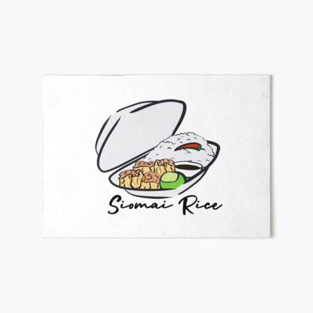 "Siomai Rice" Art Board Print for Sale by aVerySneakyBox | Redbubble