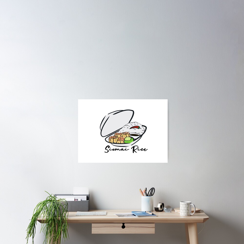 "Siomai Rice" Poster for Sale by aVerySneakyBox | Redbubble