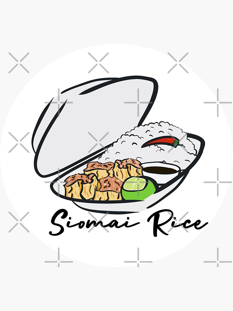 "Siomai Rice" Sticker for Sale by aVerySneakyBox | Redbubble