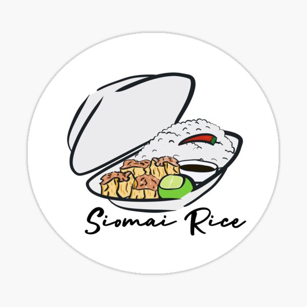 "Siomai Rice" Sticker for Sale by aVerySneakyBox | Redbubble