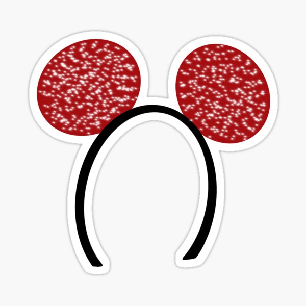 "Minnie ears" Sticker by twalsh23 | Redbubble
