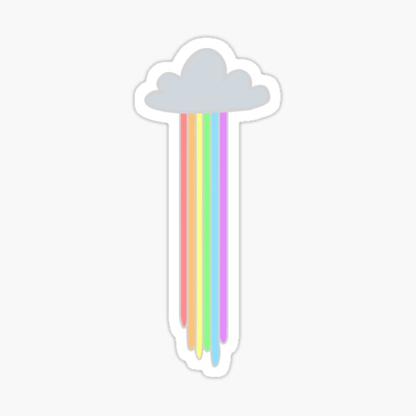 "Rainbow Raincloud" Sticker for Sale by apardo00 | Redbubble