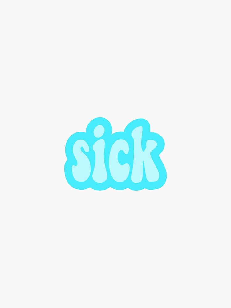 "sick transparent sticker" Sticker for Sale by shansstickers | Redbubble