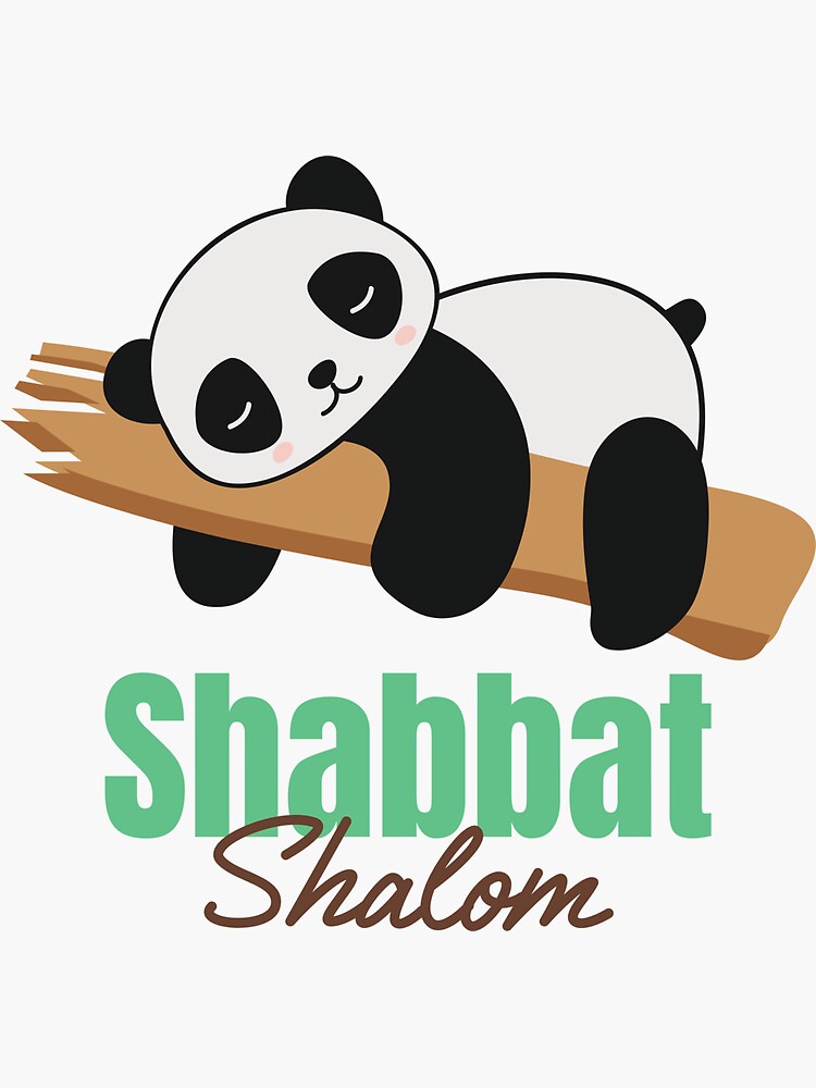 "Shabbat Shalom" Sticker for Sale by FameuxDesigns | Redbubble
