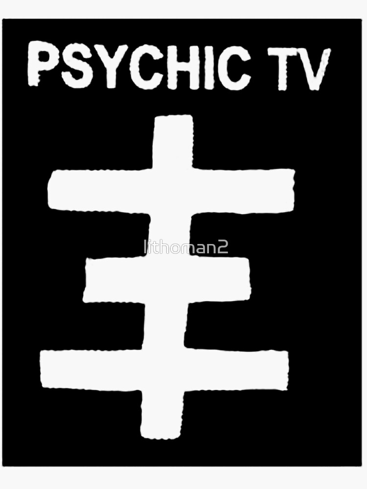"Psychic TV Logo" Sticker for Sale by lithoman2 | Redbubble