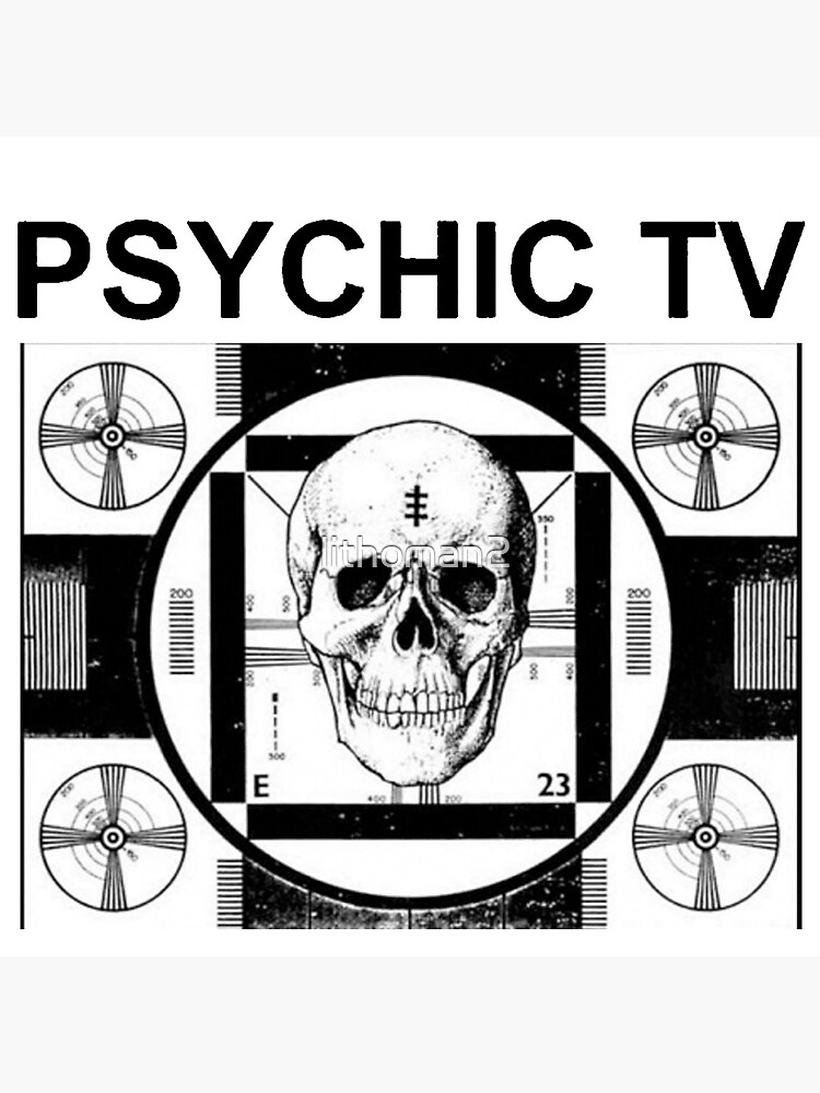 "Psychic TV Graphic" Poster for Sale by lithoman2 | Redbubble