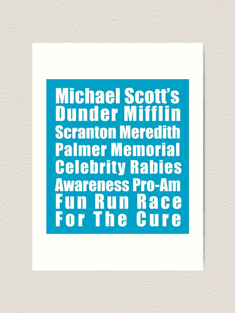 "Michael Scott's Dunder Mifflin Scranton Meredith Palmer Memorial ...