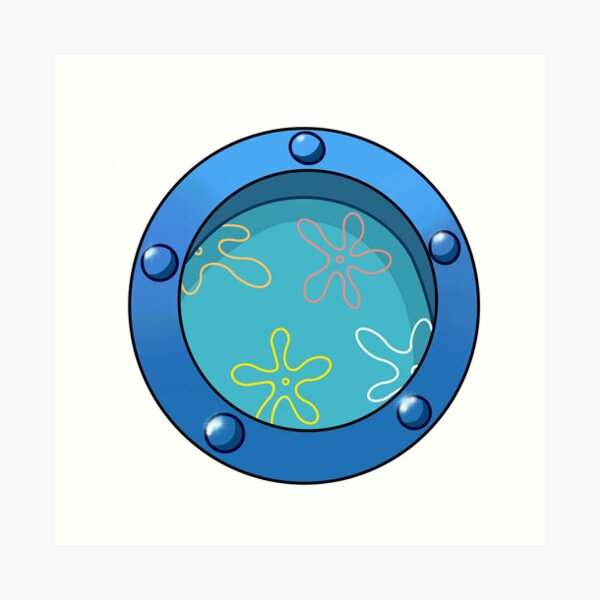 "Spongebob Window" Art Print for Sale by aortiz2022 | Redbubble