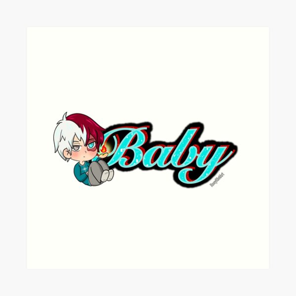 "Shoto Todoroki Baby" Art Print by RosyRiotArt | Redbubble