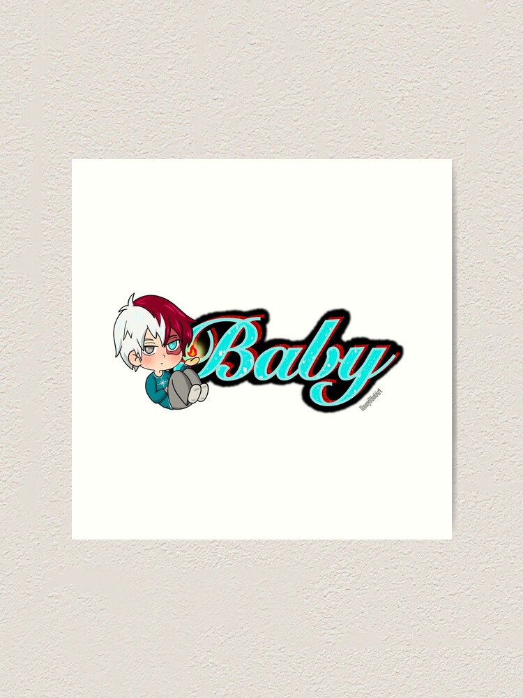 "Shoto Todoroki Baby" Art Print by RosyRiotArt | Redbubble