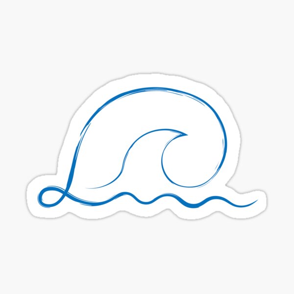 "Anxiety Wave" Sticker for Sale by maddymaddavis | Redbubble