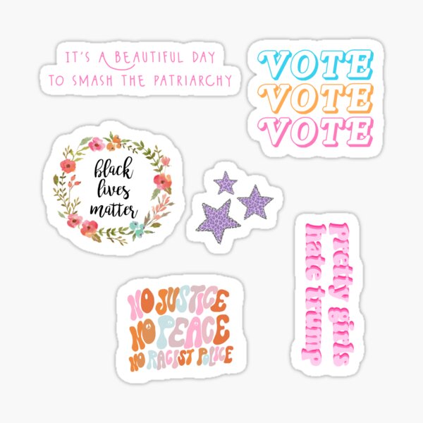 "LIBERAL GIRL STICKER PACK" Sticker for Sale by abbymoriartyy | Redbubble