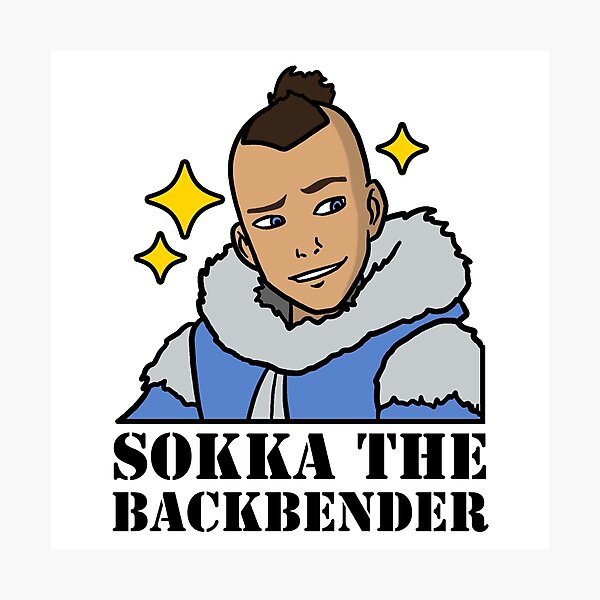 "Sokka the Backbender Avatar the Last Airbender Sticker" Photographic ...