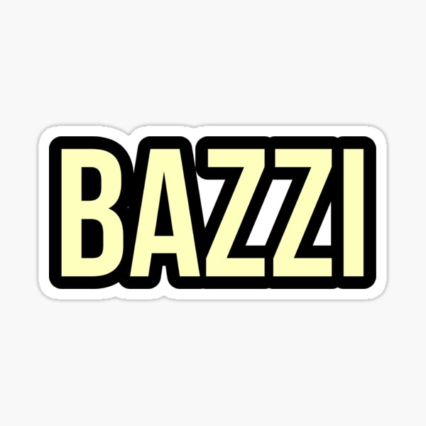 "bazzi" Sticker for Sale by danielleblack04 | Redbubble