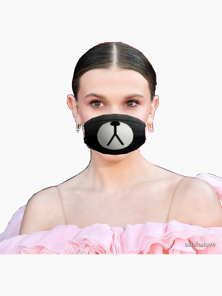 "Millie Mask " Sticker for Sale by sabinalove | Redbubble