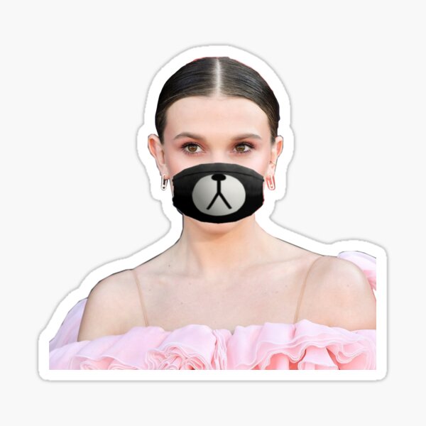 "Millie Mask " Sticker for Sale by sabinalove | Redbubble