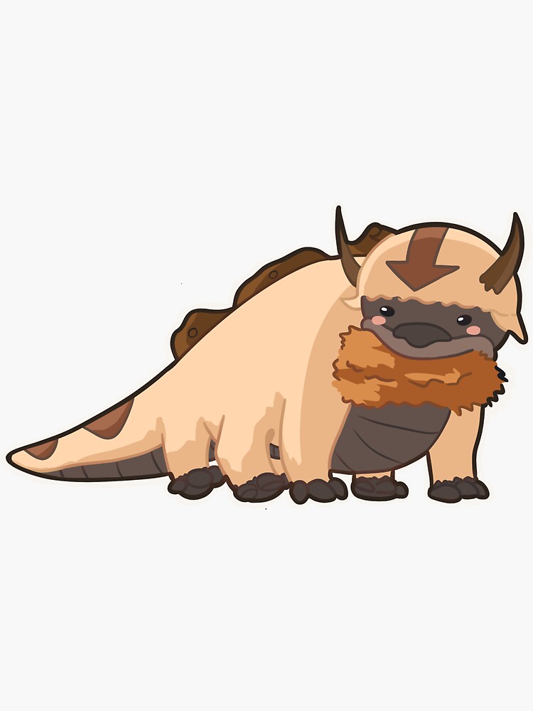 "Appa Eating Hay" Sticker by Eggoes | Redbubble