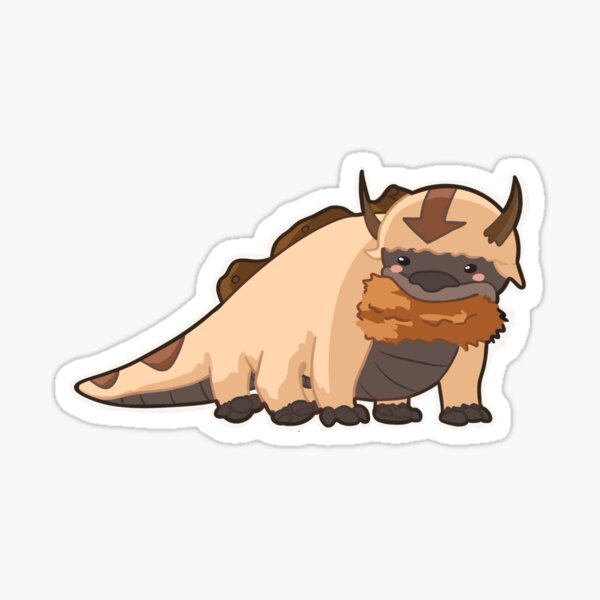 "Appa Eating Hay" Sticker by Eggoes | Redbubble