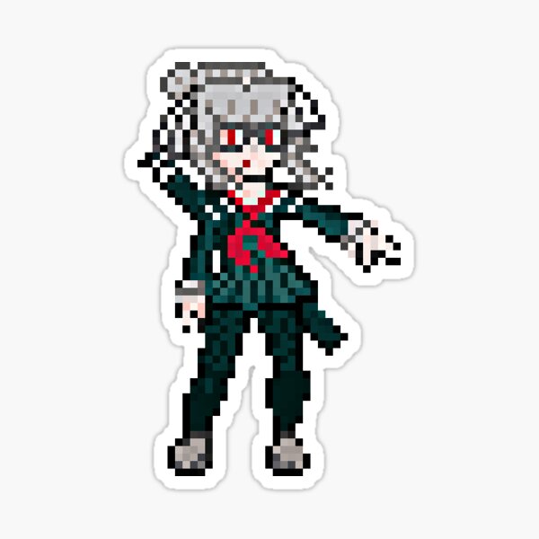 "Peko Pekoyama Pixel Sprite" Sticker for Sale by cfllightbulb | Redbubble