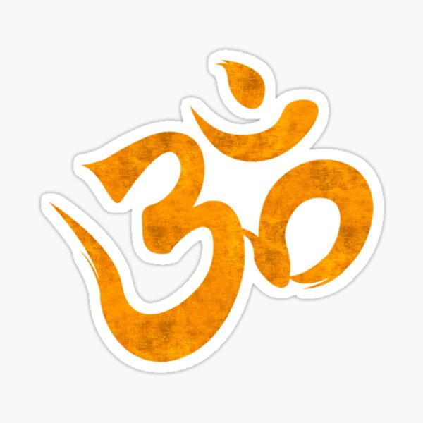"Classic golden Ohm symbol" Sticker for Sale by baligaia | Redbubble