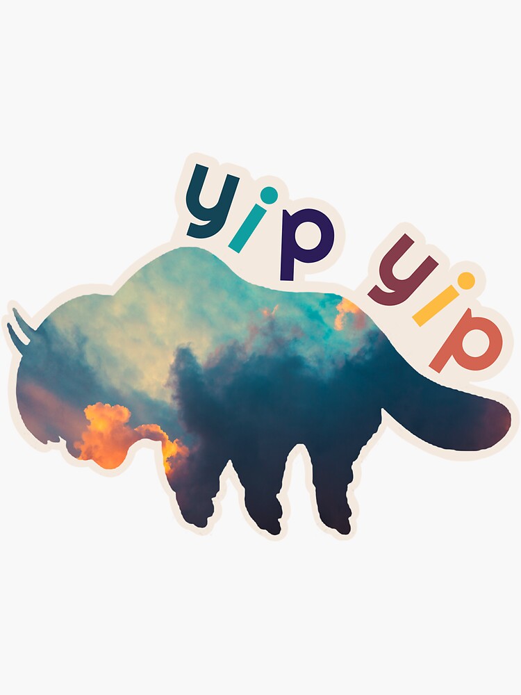 "Appa Yip Yip Avatar the Last Airbender Sticker" Sticker for Sale by ...