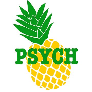 "Psych TV Logo Pineapple" Sticker for Sale by cierraanne | Redbubble