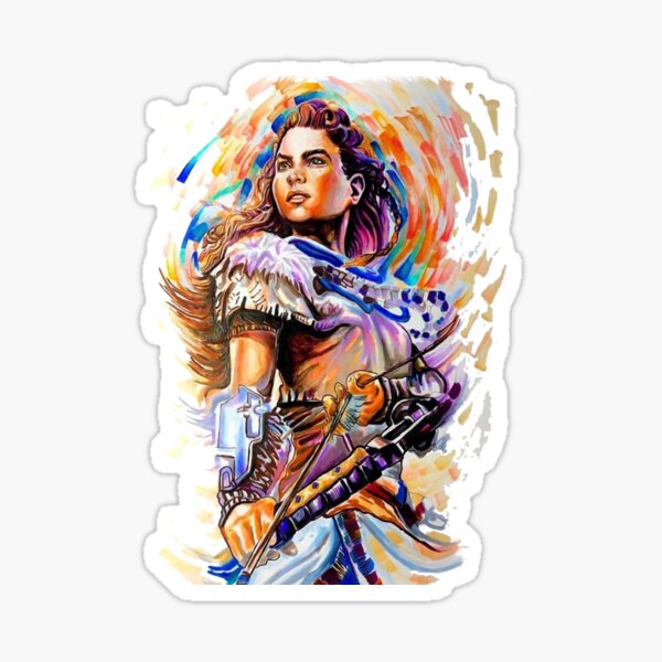 "Aloy - Horizon zero dawn" Sticker for Sale by rickelodeon | Redbubble