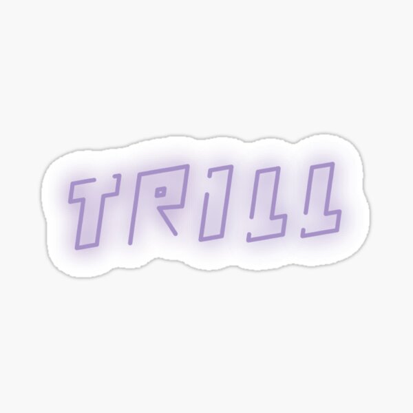 "Neon Trill Purple Vibes " Sticker for Sale by ayjadecustoms | Redbubble