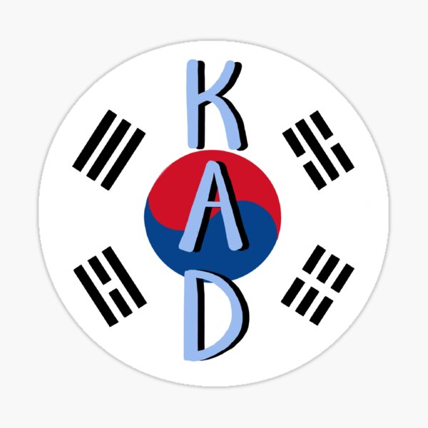 "KAD" Sticker for Sale by sweet-seoul | Redbubble