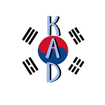 "KAD" Sticker for Sale by sweet-seoul | Redbubble