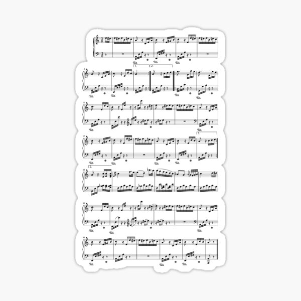 "Fur Elise" Sticker for Sale by creampuffles | Redbubble