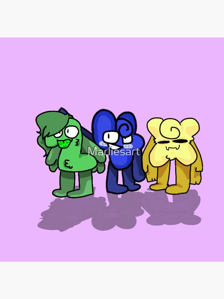 "The BFB number gang" Pin for Sale by Marliesart | Redbubble