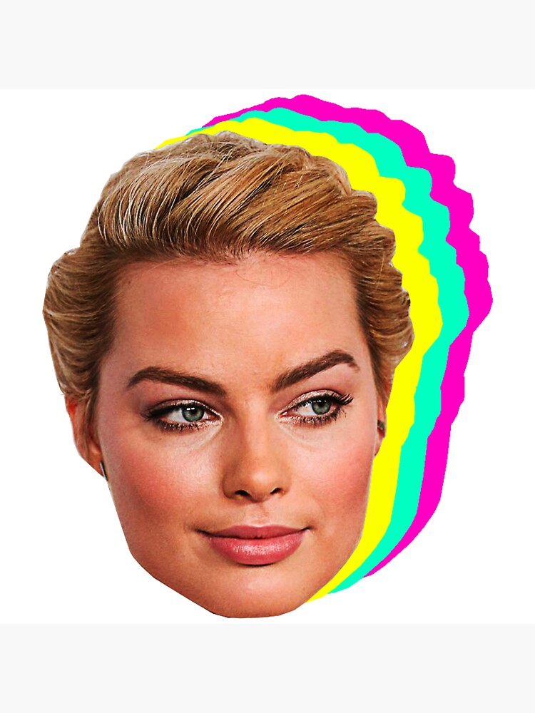 "Margot Robbie Sticker " Sticker by ShiiinkySenwa | Redbubble