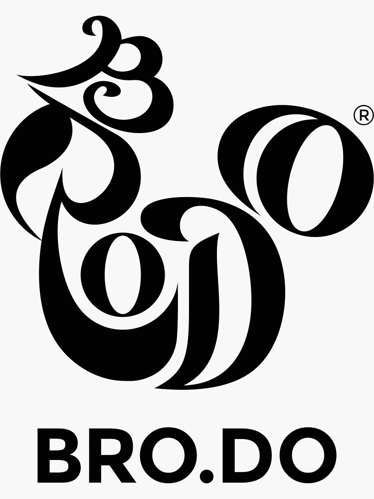 "LOGO BRODO MASTER" Sticker for Sale by BuyLogoz | Redbubble